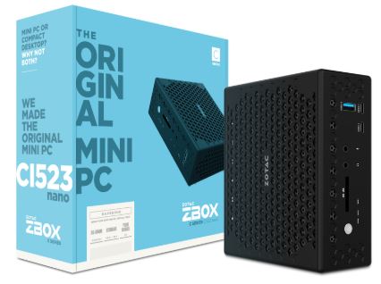 CI523 zBox Fanless nano - i3-6100U Dual Core - Dual Display - Octek