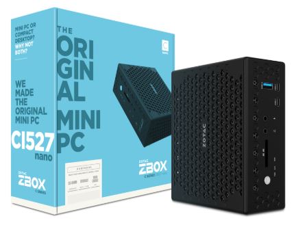 CI527 zBox Fanless nano - i3 7100U Dual Core - Dual Display - Octek